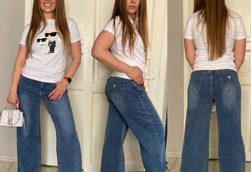 Новые широкие джинсы guess оригинал