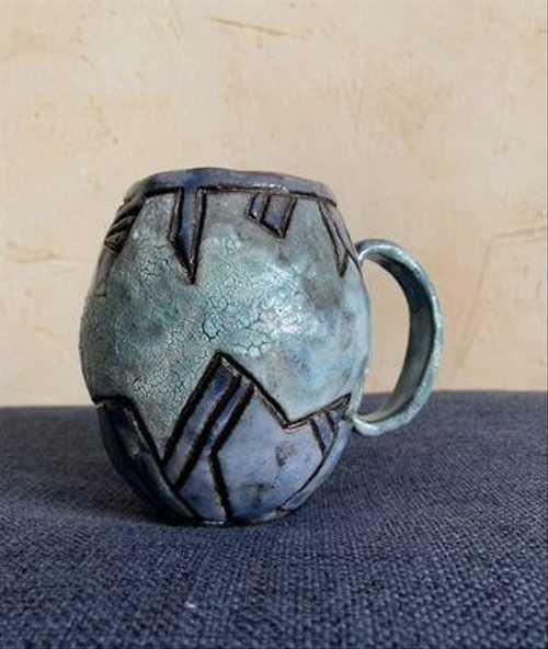 Чашка керамическая ручной работы