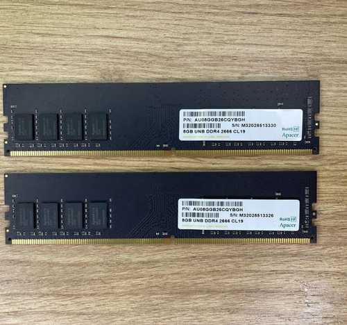 Оперативная память Apacer DDR4 8Gb 2666 CL19