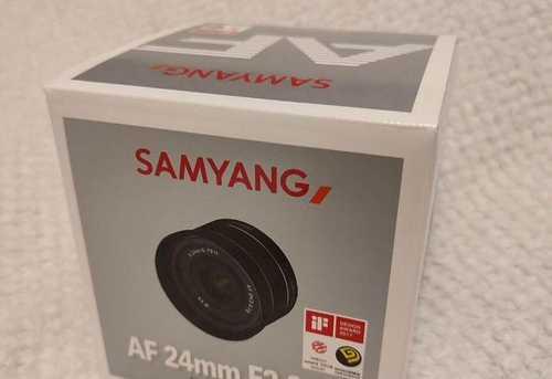 Samyang 24mm 2.8 новый
