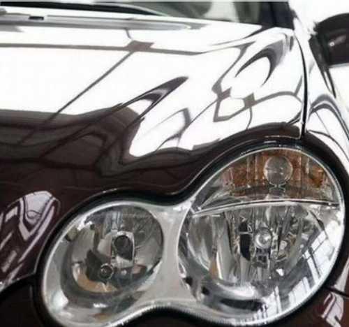Стекла фар левое правое Mercedes W203 комплект(200