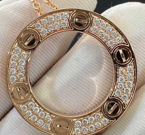 Золотое колье Cartier, 0,39ct
