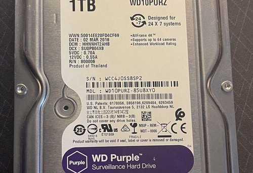 Жесткий диск WD purple 1TB