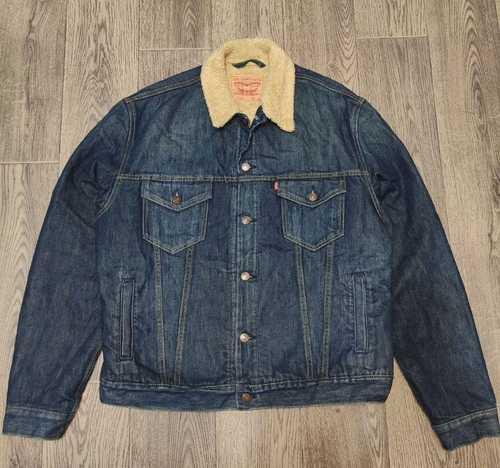 Джинсовая куртка levis с мехом vintage оригинал