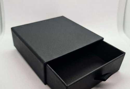 Коробка подарочная 9х9х3,2см черная картон