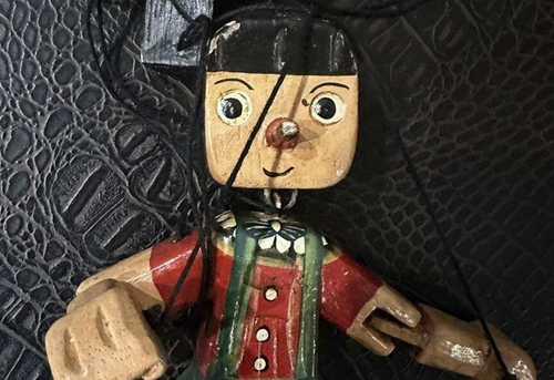 Марионетка кукла старинная Пиноккио