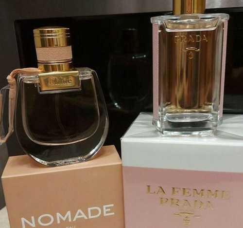 Prada La Femme L,eau и Chloe Nomade