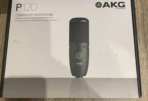 Студийный микрофон akg p120, звуковая карта