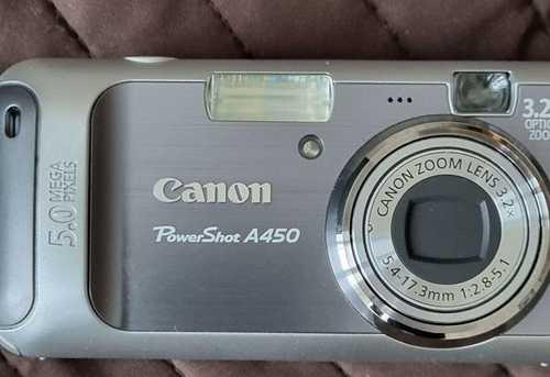 Компактный фотоаппарат Canon Power shot 450