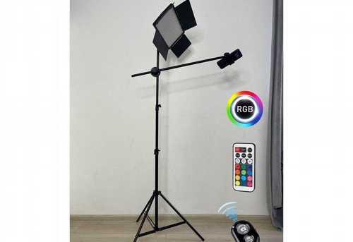 Свет для фото и видео rgbw с держателем для тел