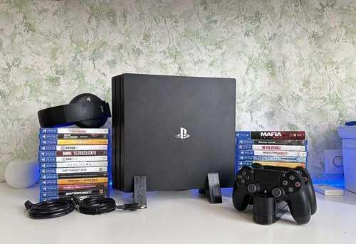 Sony PlayStation Ps 4 pro 1 tb 4k +игры