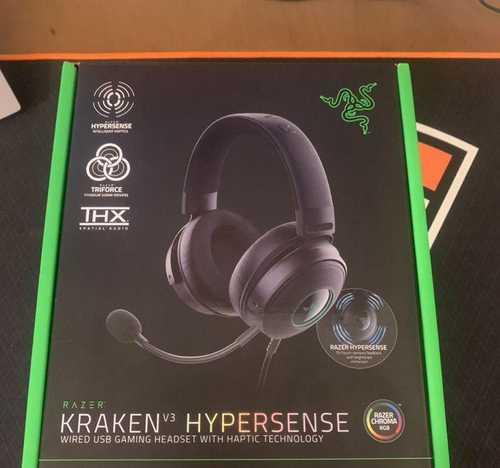 Игровые наушники Razer krakenv3 hypersense