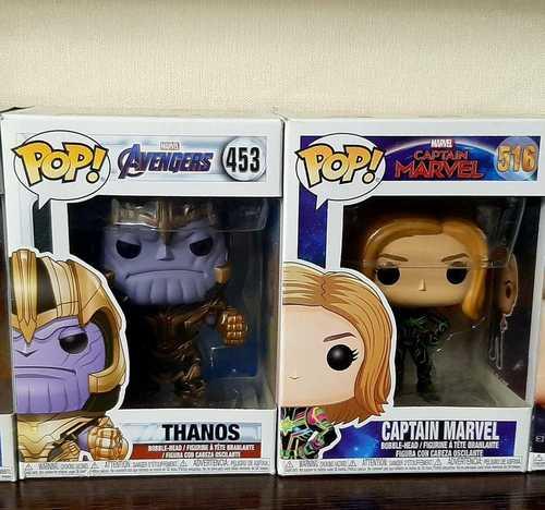 Funko pop 453 thanos танос, капитан марвел 516