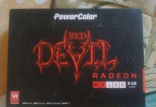 Видеокарта PowerColor RX480 8Gb. RED devil