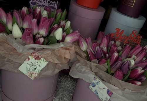 Букет из тюльпанов на 8 марта