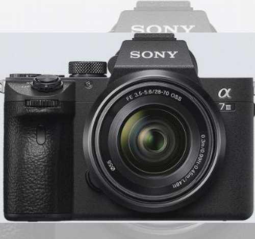 Фотоаппарат Sony Alpha 7 III черный 25.3Mpix 3.2" UHD 4K WiFi SEL2870 NP-FZ100 (с объективом)