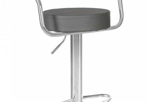 Дизайнерский барный стул joxy серая эко-кожа