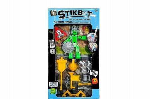 Стикбот (Stikbot) фигурка робот зеленый