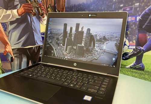 Мощный Стальной Ноутбук HP i3-7100/8gb/SSD/Full-HD
