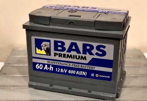 Аккумулятор Bars Premium 60 Ач (обр.пол.)