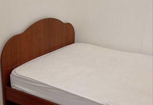 Кровать полутороспальная с матрасом, 120*200