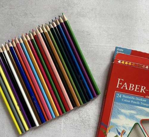 Цветные карандаши faber castell почти новые