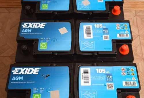 Аккумулятор бмв Х5 Х6 EK1050 Exide / 61217604808