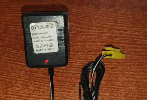 Адаптер питания ac/dc adaptor 6v 200ma TY18 (35E1)