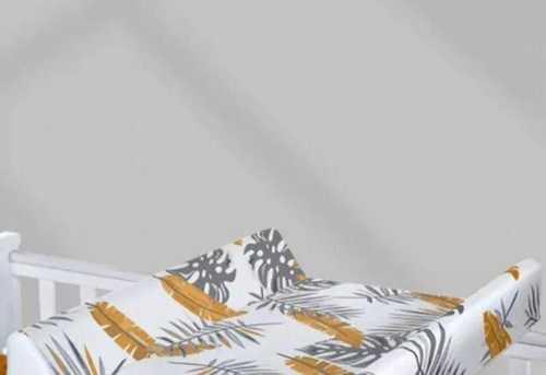 Пеленальная доска Тропики на кроватку или комод