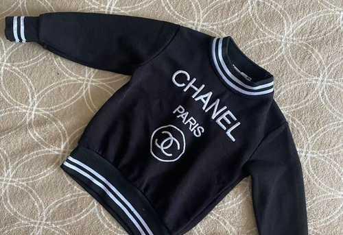 Кофта для девочки черная, Chanel, р. 92-98