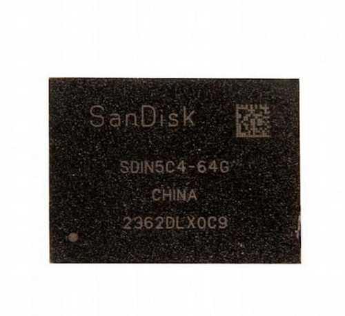 Микросхема emmc nand flash sandisk sdin5C4-64GB с