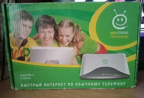 Модем adsl2 webstream