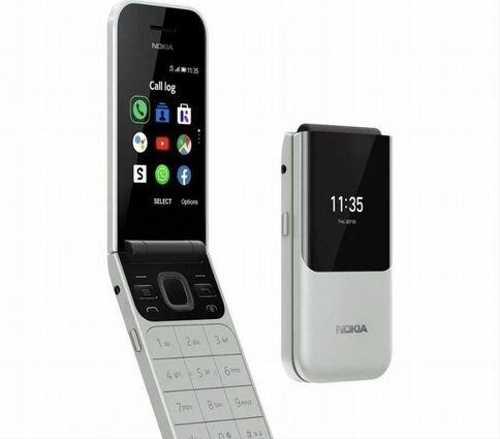 Nokia 2720 Flip/Новый/Silver/Red/B11