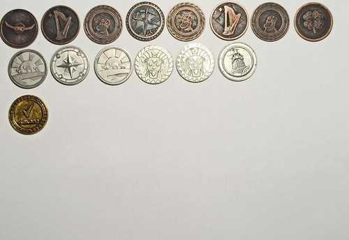 Коллекционные монеты из пятерочки
