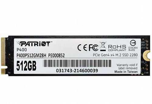 Жесткий диск SSD M.2 Patriot P400 512Gb (P400P512G