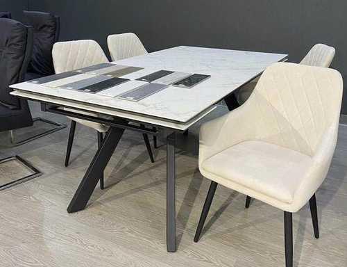 Стол обеденный Монако матовый керамогранит, столы