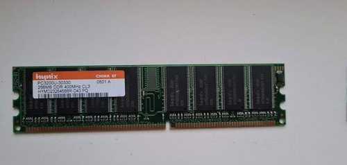Оперативная память Hynix DDR1 256Mb PC3200U-30330