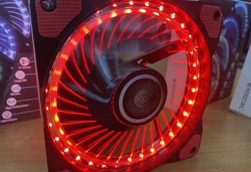 Вентилятор для пк 120мм PWM с красной подсветкой