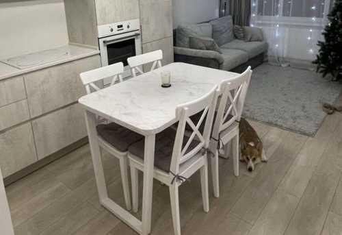 Кухонный стол 'white stone W'