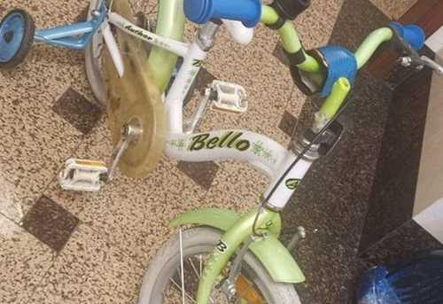 Велосипеды детские для девочки 12 и 14 радиус