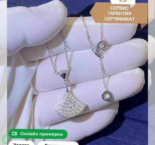 Золотое колье, бриллианты 0,88 ct