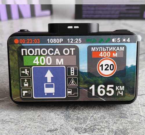 Видеорегистратор 4К UltraHD с GPS базой камер и Wi