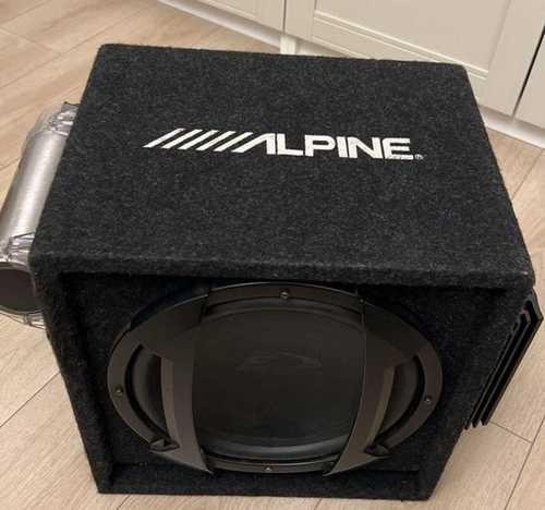 Сабвуфер alpine sbe-1244BR 650W