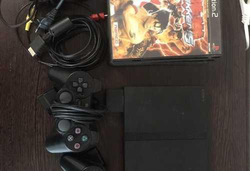 Sony playstation 2 PS2 + диски