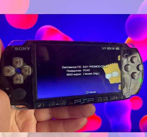 Sony PSP 3008 прошита, карта памяти 64gb