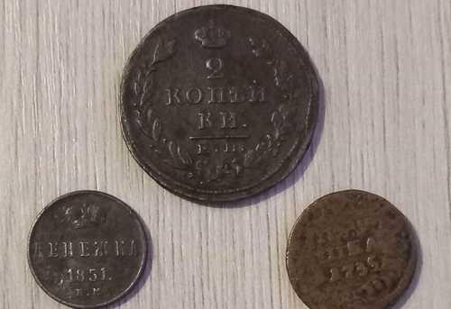 Старинные медные монеты