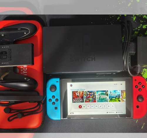 Nintendo Switch 128Gb.Прошита.Много игр
