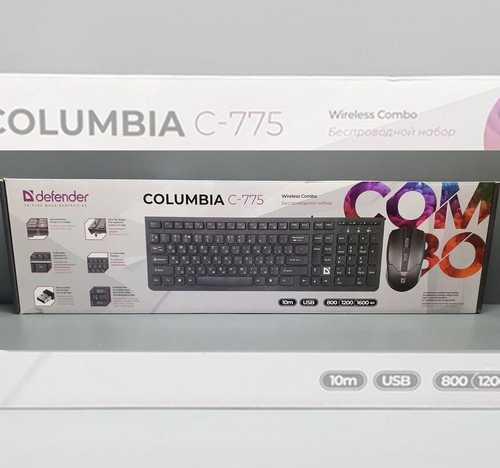 Комплект (клавиатура+мышь) Defender Columbia C-775