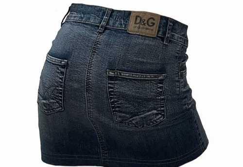 Юбка джинсовая Dolce & Gabbana винтаж y2k