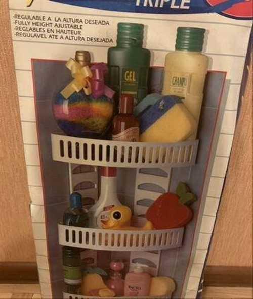 Полка и шкафчики пластиковые для ванной